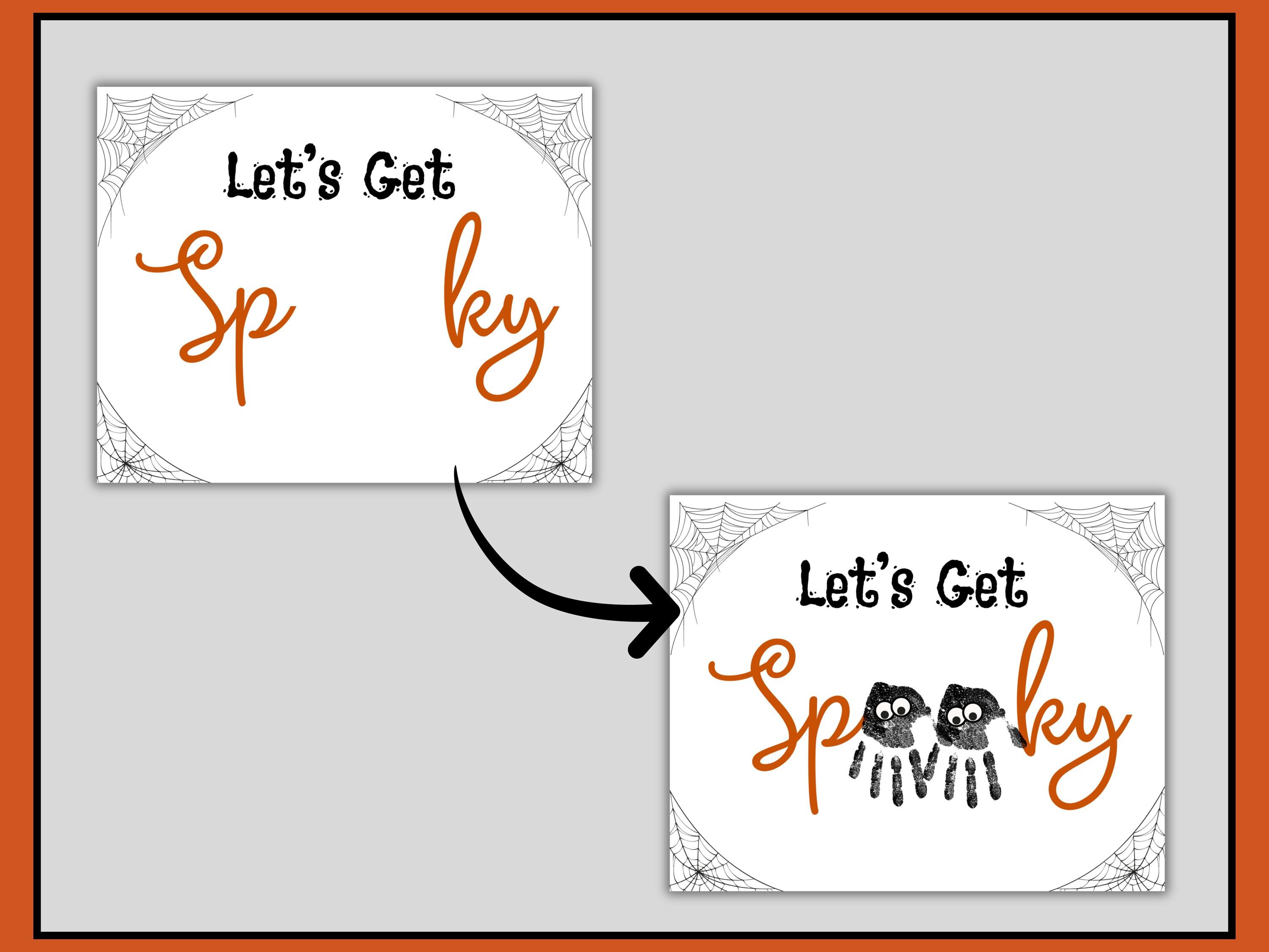 Lets Get Spooky Halloween Handprint Art for Kids | Halloween Handprint ...