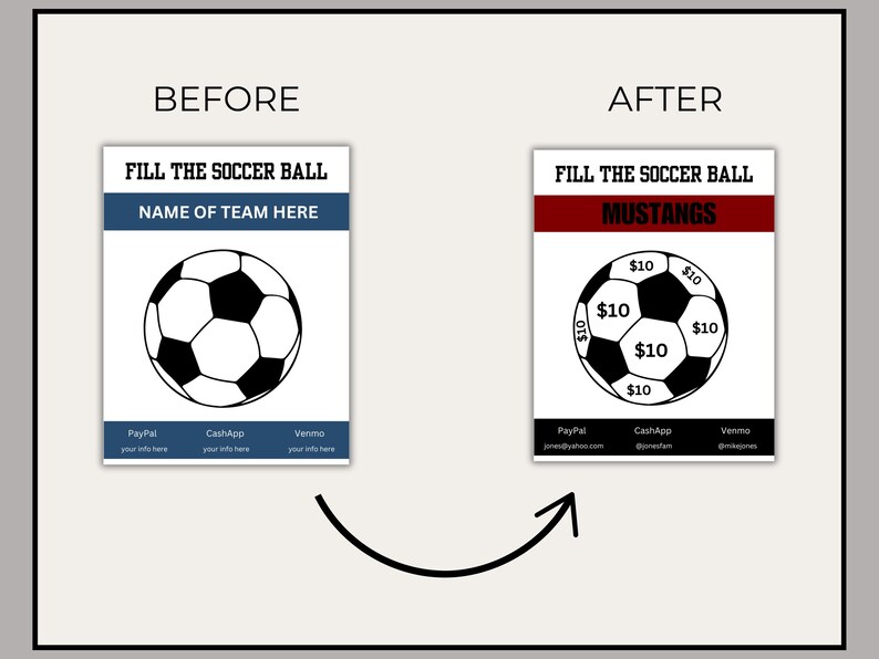 Editable Soccer Fundraiser Template | Sponsor My Team | Soccer Team ...