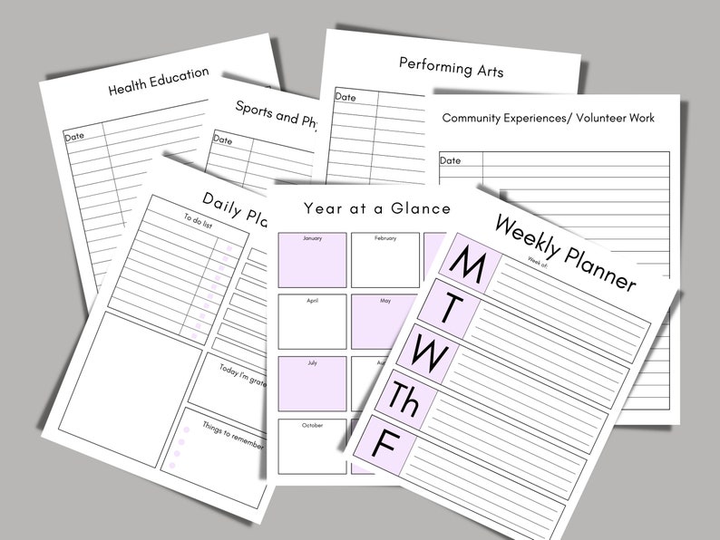 Printable Unschooling Planner: Homeschool Portfolio & Activity Logs ...