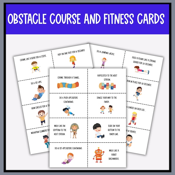 Fitness Card - Etsy