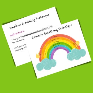 Rainbow Breathing Exercise for Kids: Calming Technique (PDF) - Etsy
