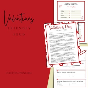 Printable Valentine's Day Friendly Feud Game | Valentine's Family Games ...