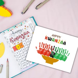 Kwanzaa Handprint Art: Kids Craft & Decoration (digital Download) - Etsy