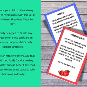 Set of 20 Mindfulness Breathing Cards for Kids | Mindful Cards ...