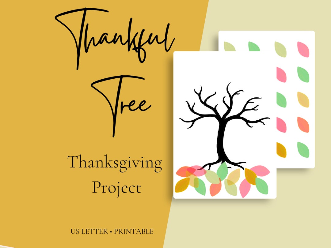 Árbol de agradecimiento imprimible / Actividad familiar de Acción de ...