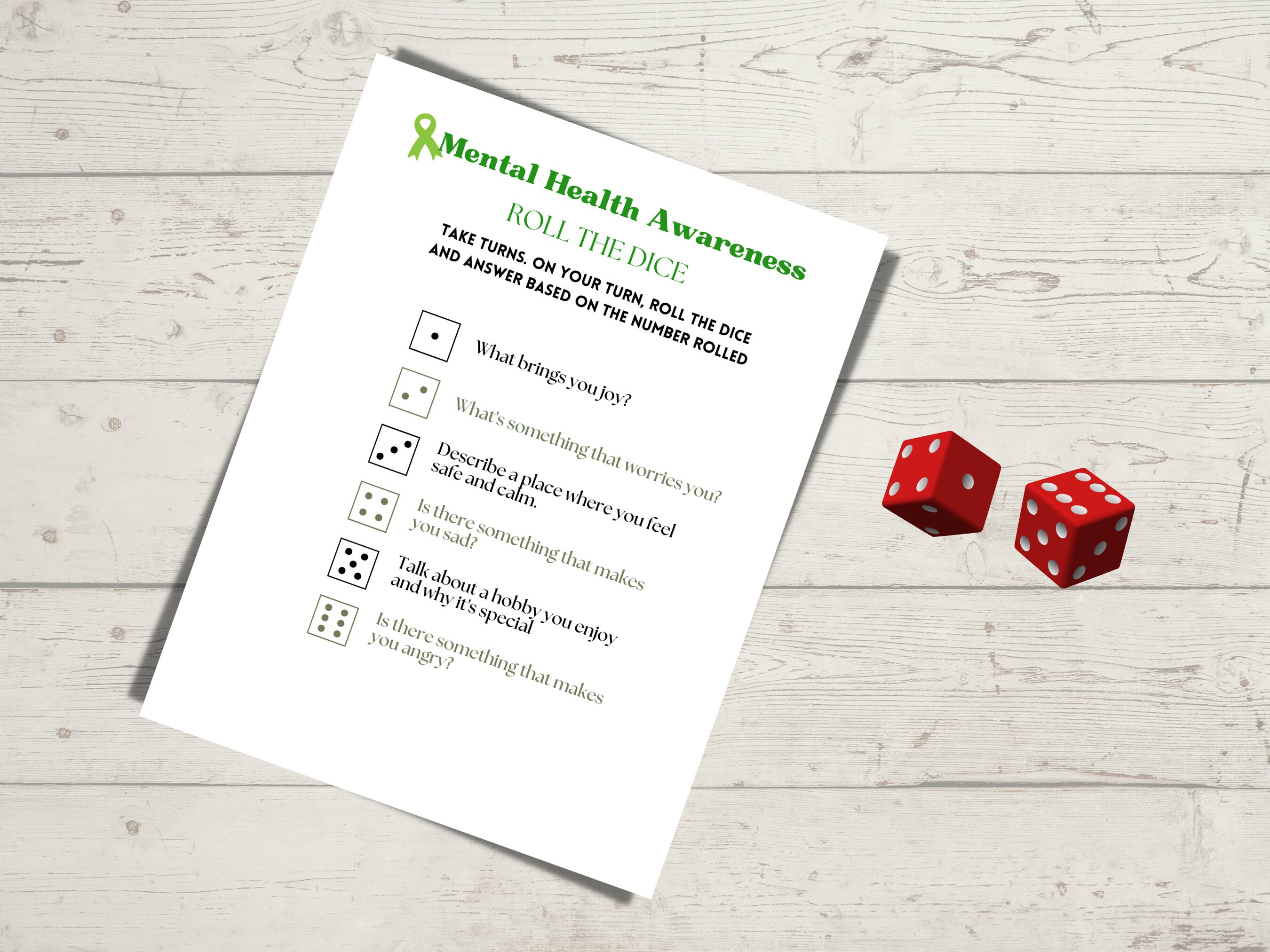 Printable Mental Health Awareness Activities Kit: Counseling Tools ...