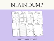 Brain Dump,thought Organizer, ADHD Brain Dump, Thought Tracker ...