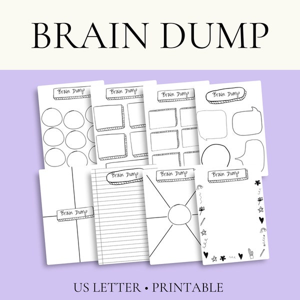 Brain Dump Journal Printable - Etsy