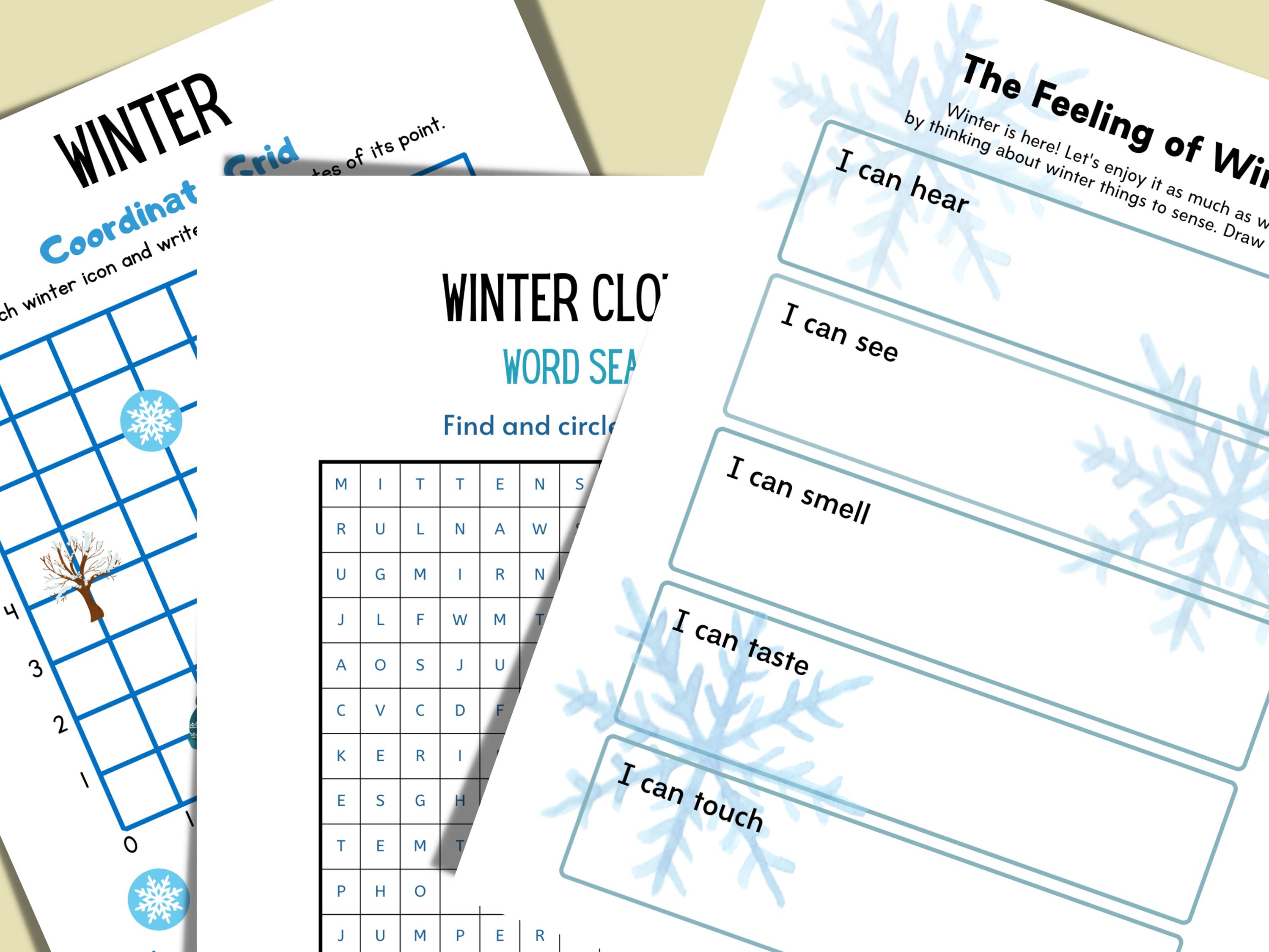 Homeschool Printable Winter Unit Study | Montessori Materials | Winter ...