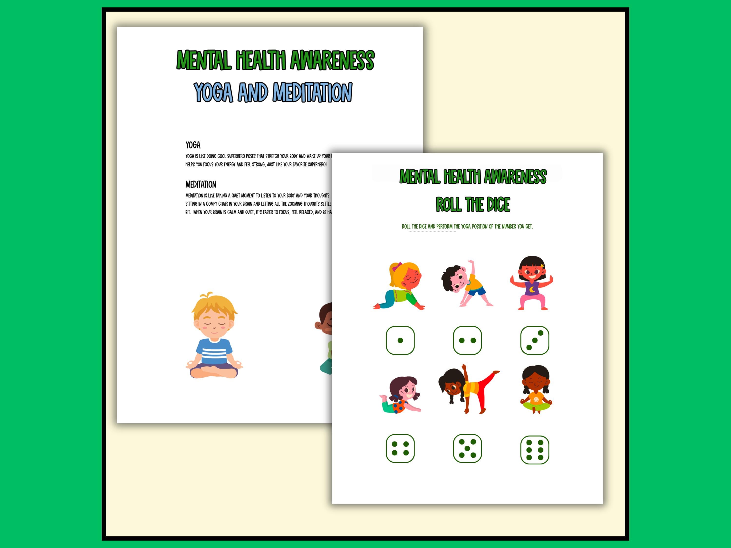 Printable Mental Health Awareness Month Activities Kit for Kids ...