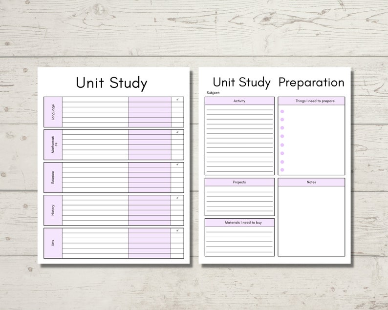 Printable Homeschool Planner Homeschool Organization - Etsy