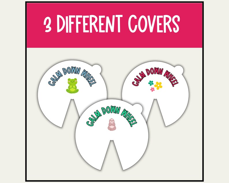 Calm Down Spinner Wheel Activity for Kids | Breathing Exercises for ...