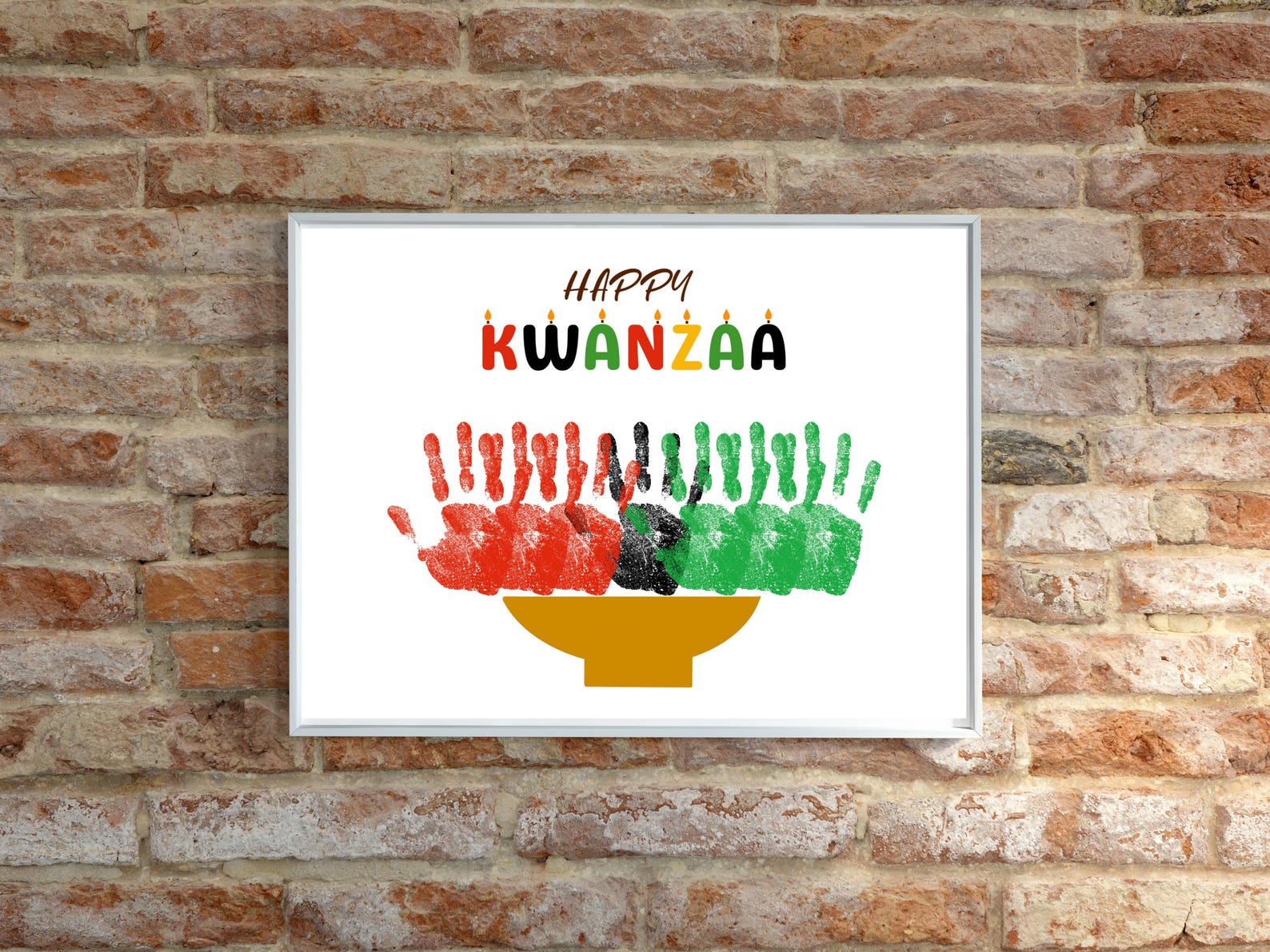 Kwanzaa Handprint Art: Kids Craft & Decoration (digital Download) - Etsy