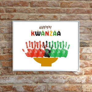 Kwanzaa Handprint Art: Kids Craft & Decoration (digital Download) - Etsy