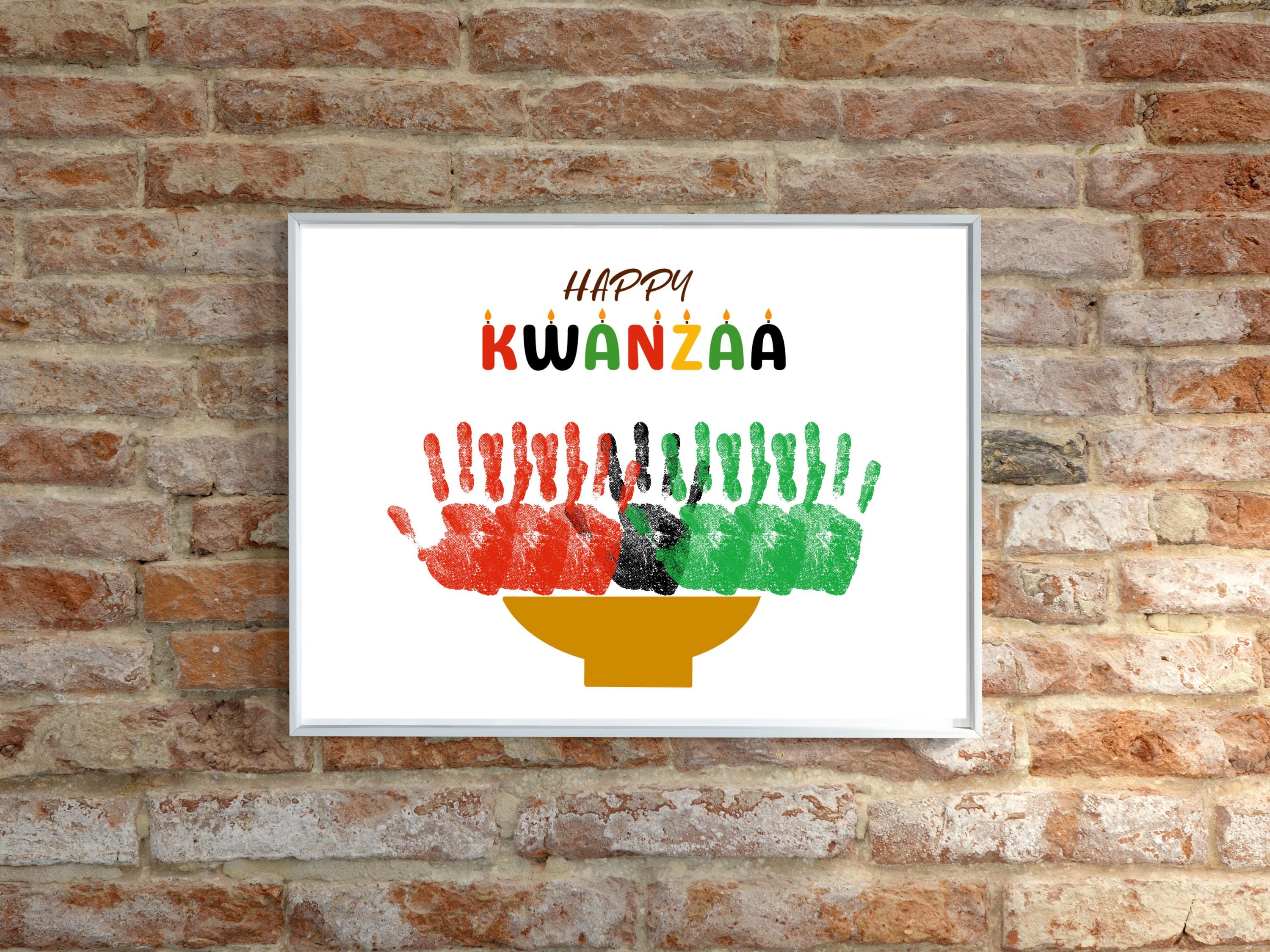 Kwanzaa Handprint Art: Kids Craft & Decoration (digital Download) - Etsy