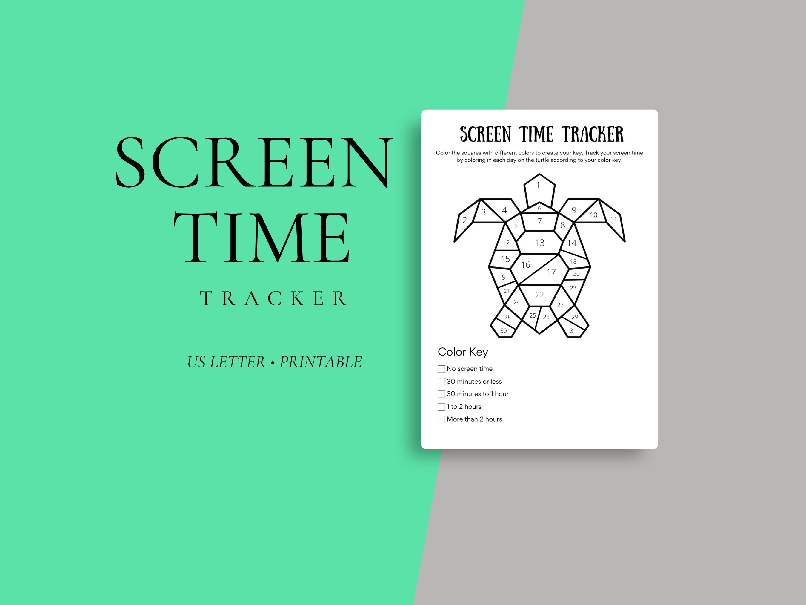 Printable Screen Time Tracker for Kids | Habit Tracker for Kids | Goal ...