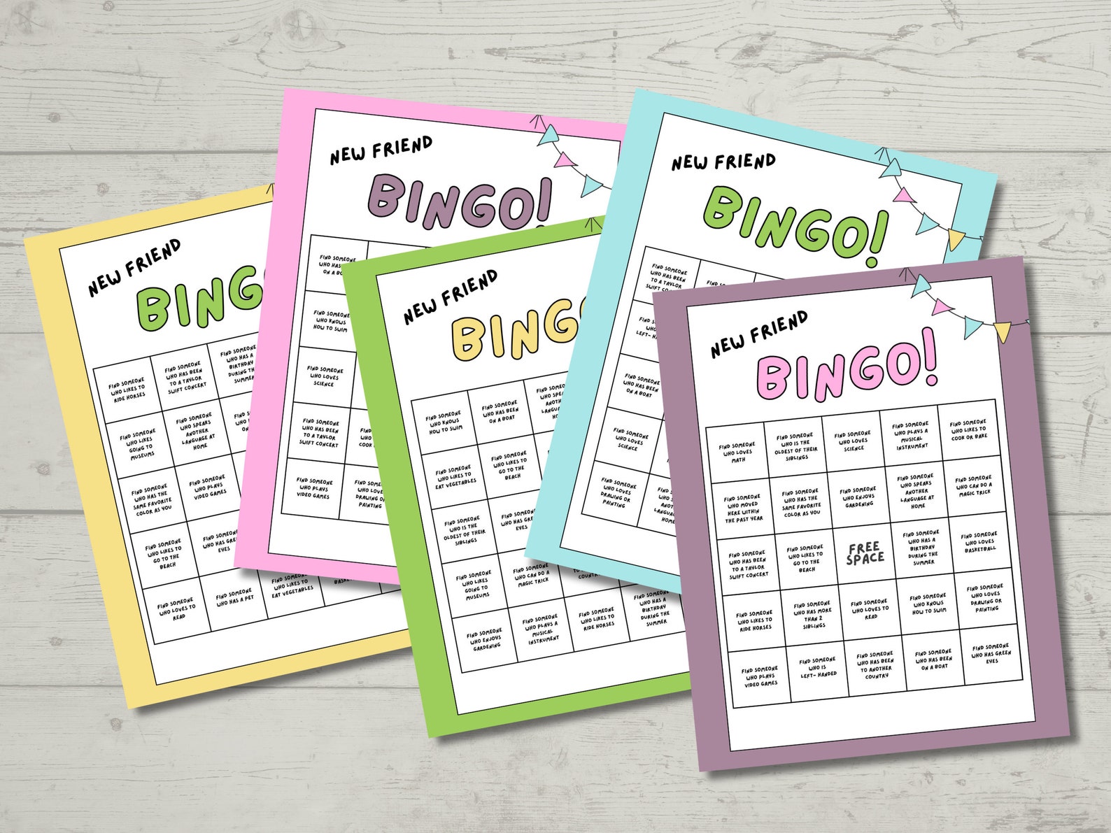 Icebreaker Bingo Game for Kids Classroom Bingo Icebreaker Activity for ...