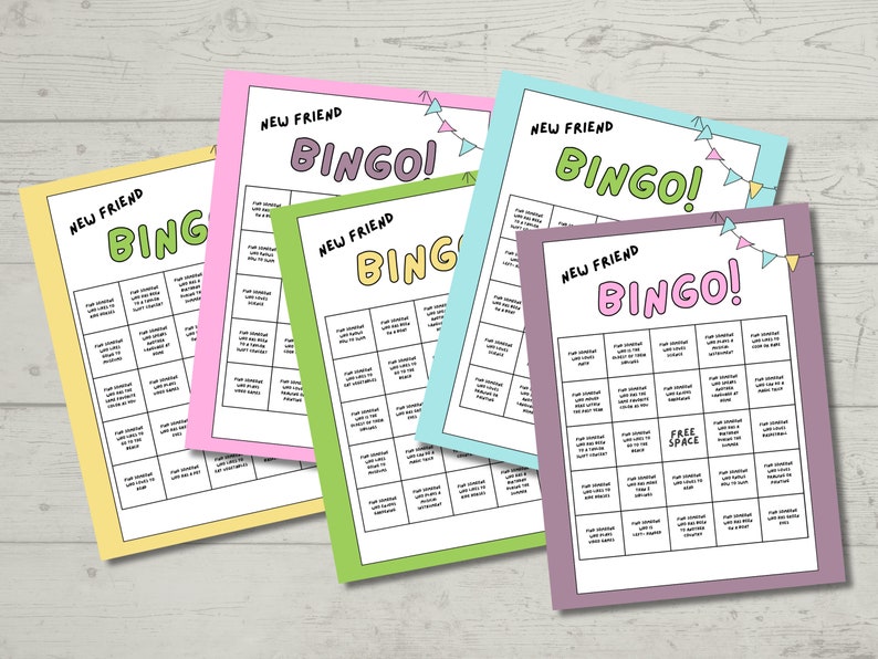 Icebreaker Bingo Game for Kids Classroom Bingo Icebreaker Activity for ...