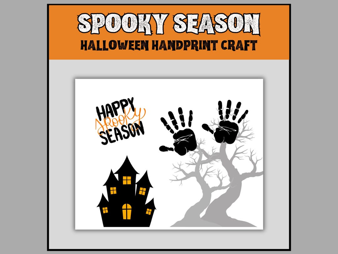 Spooky Season Handprint Craft | Halloween Handprint Art | Pre K ...
