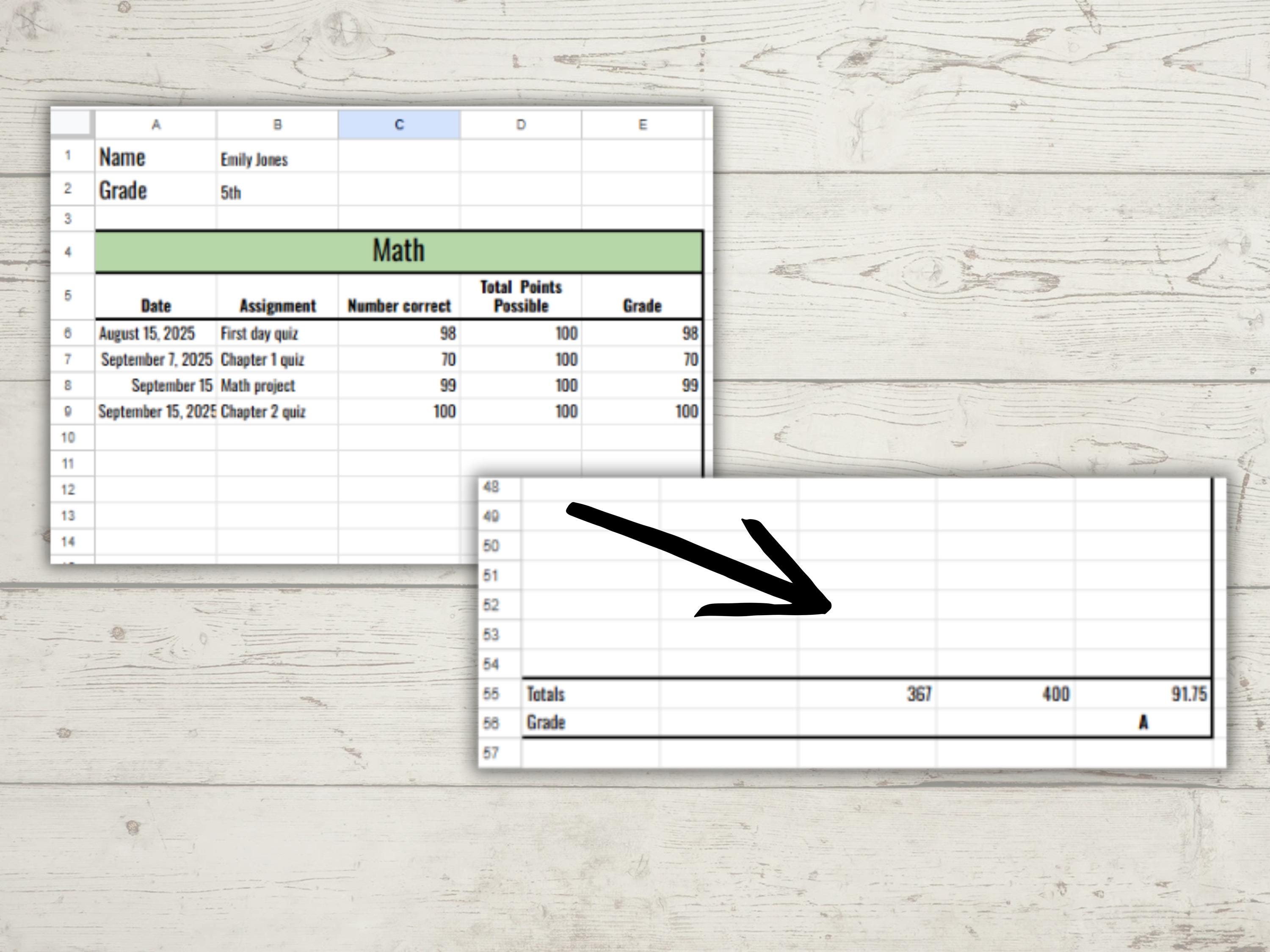 Editable Homeschool Gradebook and Attendance Tracker for Google Sheets ...