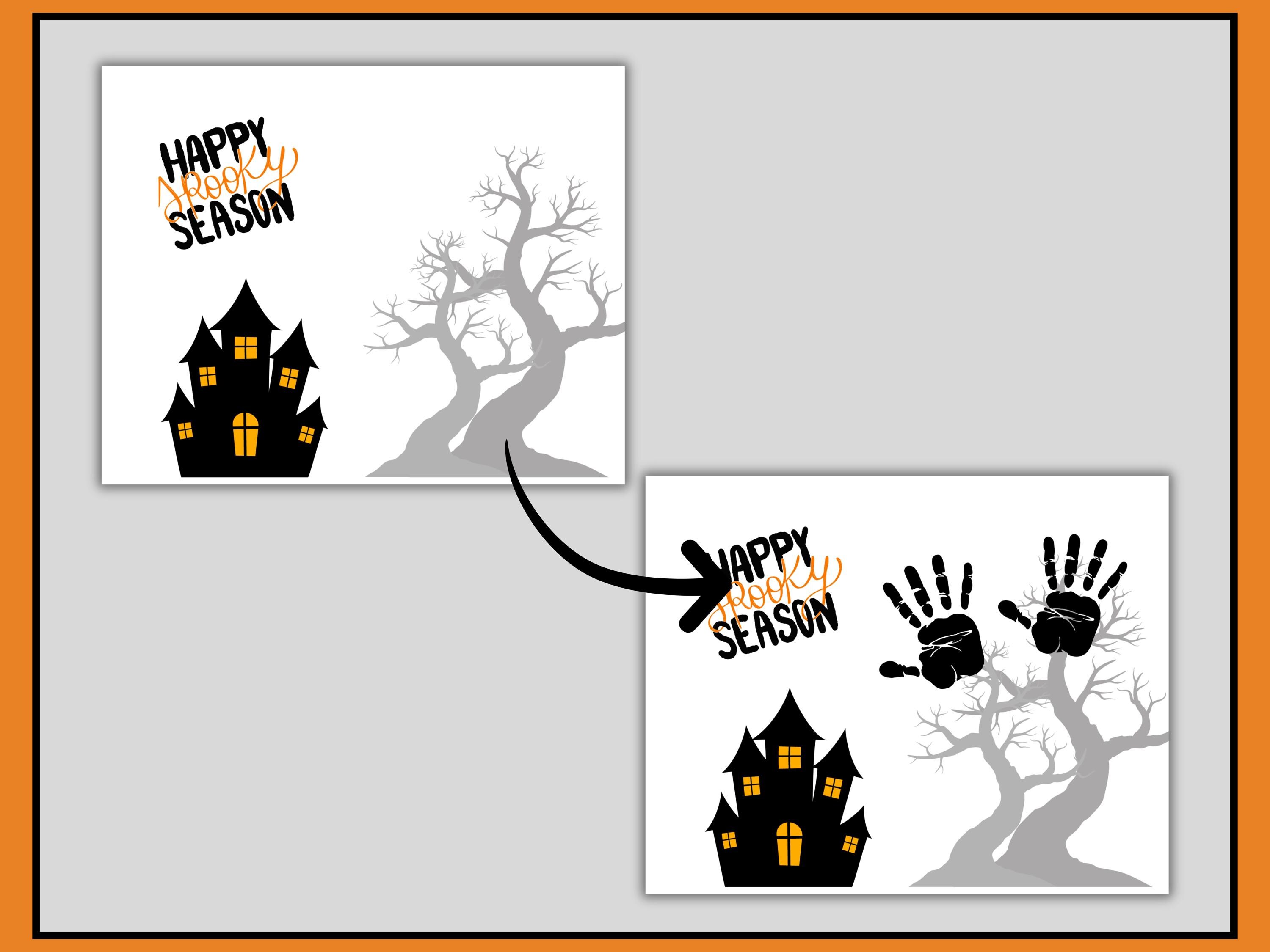 Spooky Season Handprint Craft | Halloween Handprint Art | Pre K ...