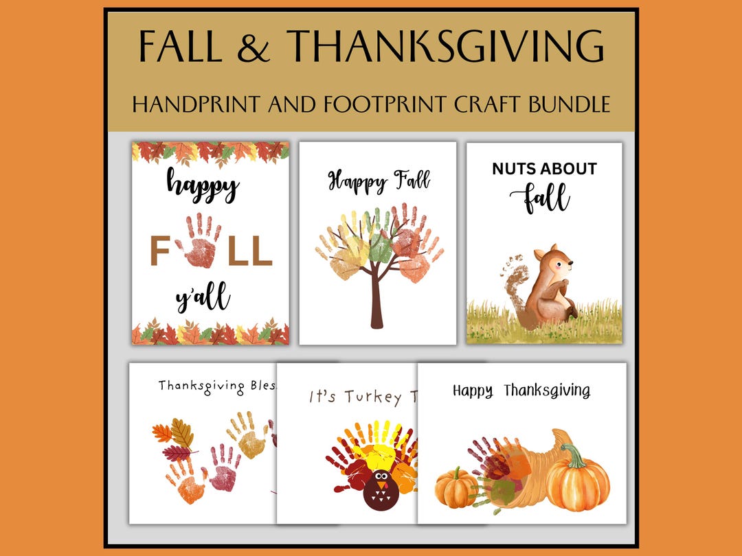Thanksgiving Handprint Art for Kids Fall Handprint Craft Turkey ...