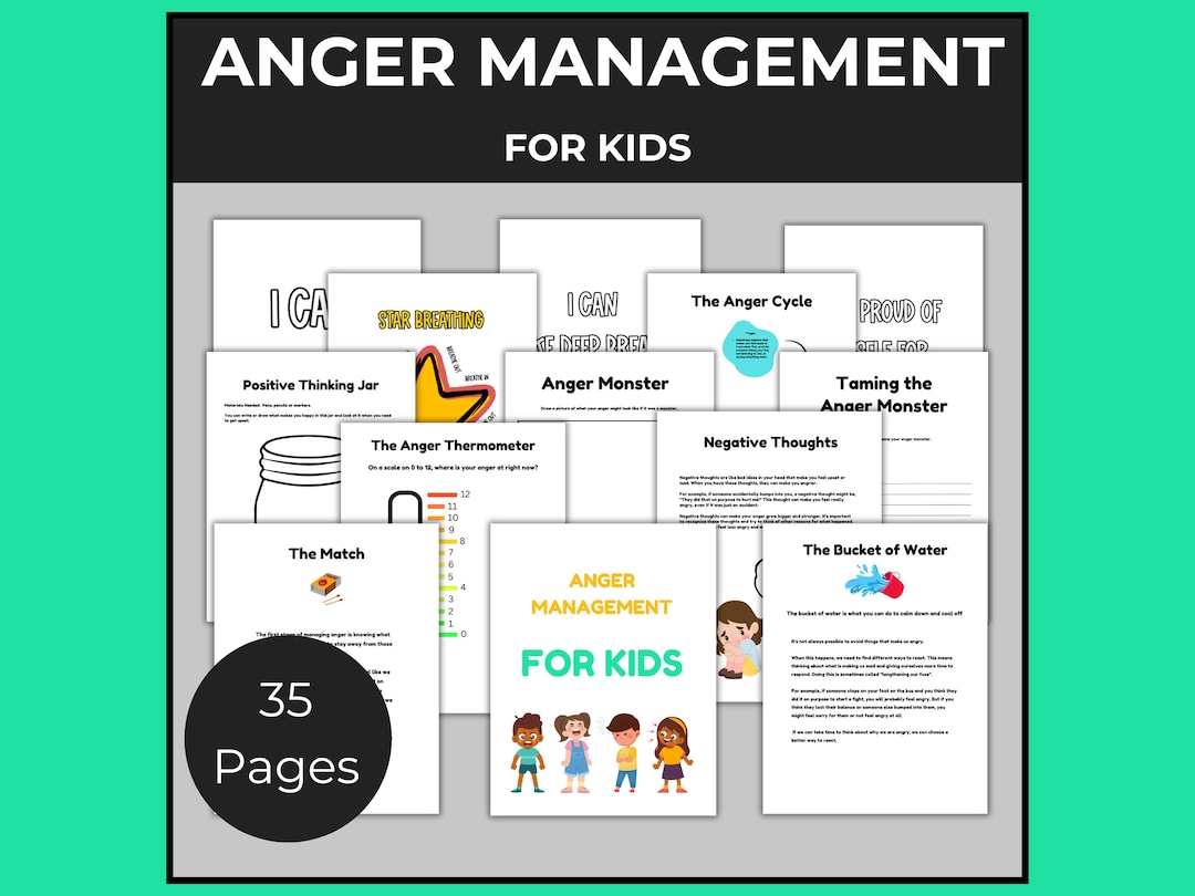Anger Management Workbook for Kids | Emotional Regulation | Child ...