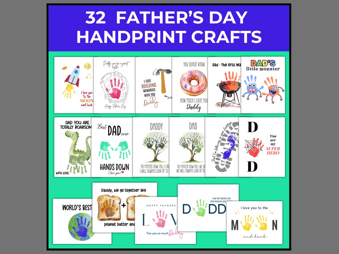 Fathers Day Handprint Craft | Fathers Day Craft | Handprint Art ...
