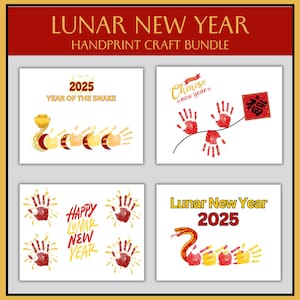 Lunar New Year Handprint Art for Kids | Handprint Craft | Year of the ...