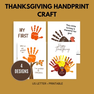 Printable Thanksgiving Handprint Craft Keepsake Craft - Etsy