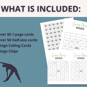 Printable Group Fitness Bingo Game: Wellness Challenge (PDF) - Etsy