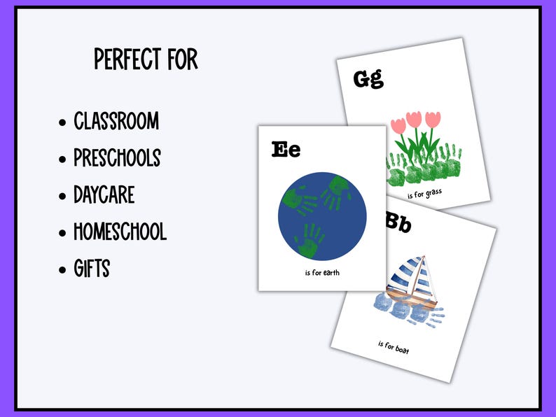 Alphabet Handprint Art Craft Bundle | Handprint Alphabet Book Template ...