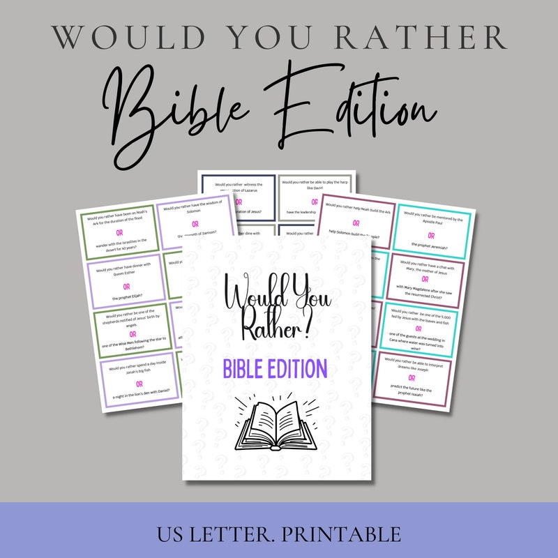 Bible Would You Rather - Etsy