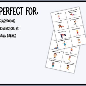 Kids Fitness Cards: Brain Breaks & Obstacle Course Ideas (PDF) - Etsy