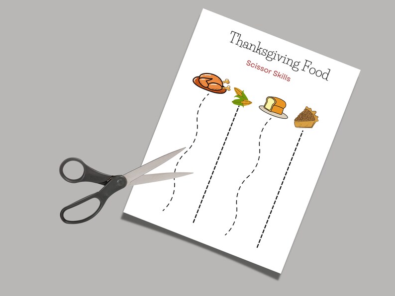 Printable Scissor Skills Worksheets: Fine Motor Practice (PDF) - Etsy