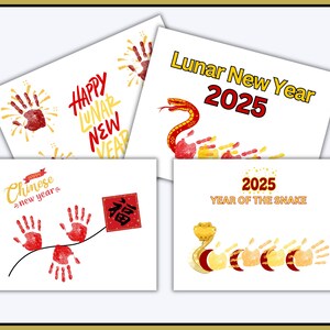 Lunar New Year Handprint Art for Kids | Handprint Craft | Year of the ...