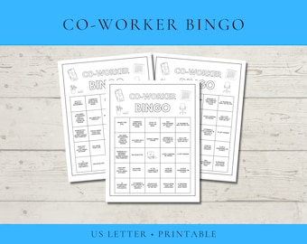 Coworker Bingo Cards Printable, Office Party Game, Employee Bingo Game ...