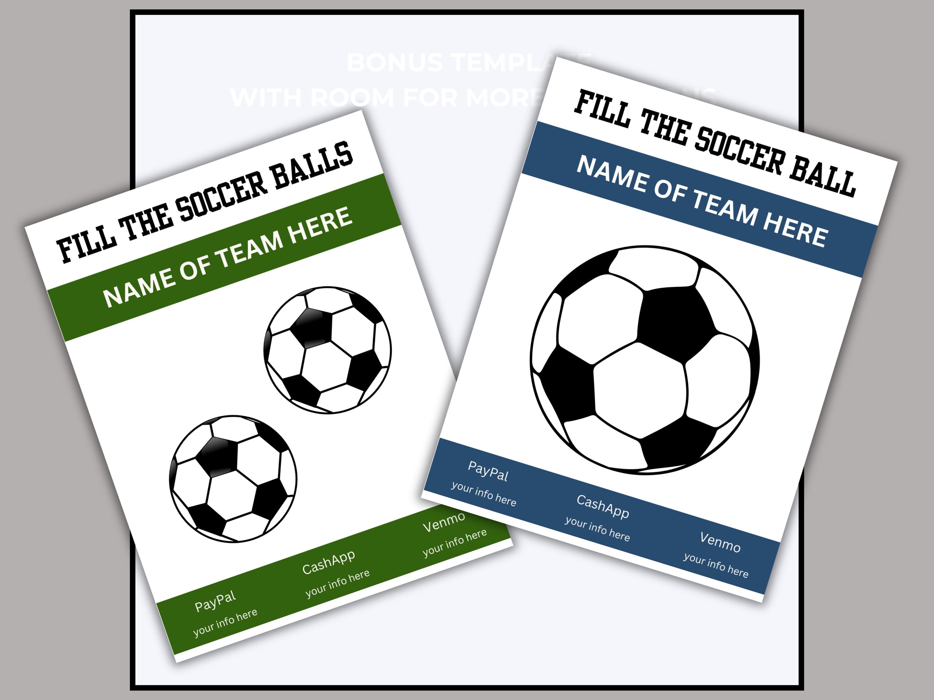 Editable Soccer Fundraiser Template: Sponsor My Team (canva) - Etsy