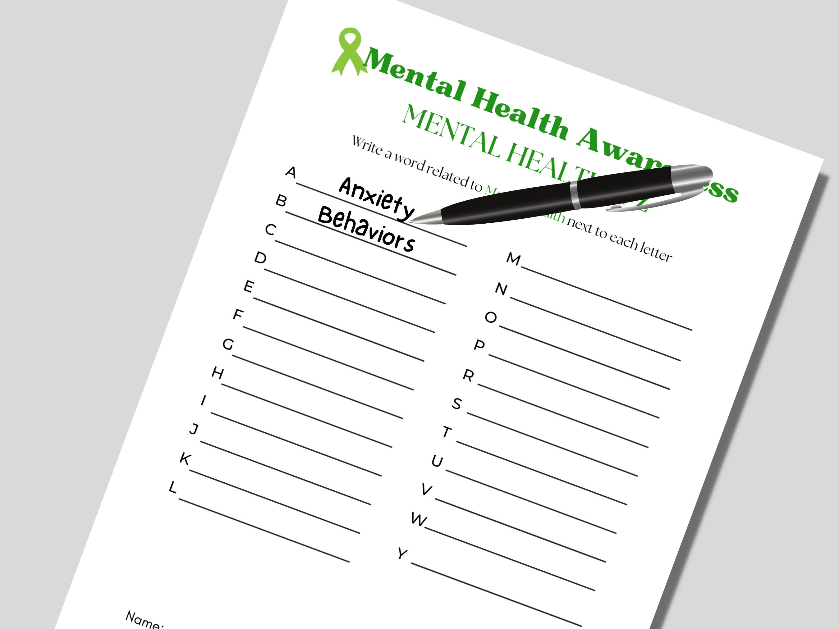 Printable Mental Health Awareness Month Activities Kit | Counseling ...