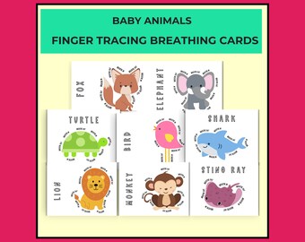 Finger Tracing Calm Down Cards, Mindfulness, Calm Down Corner Flash ...