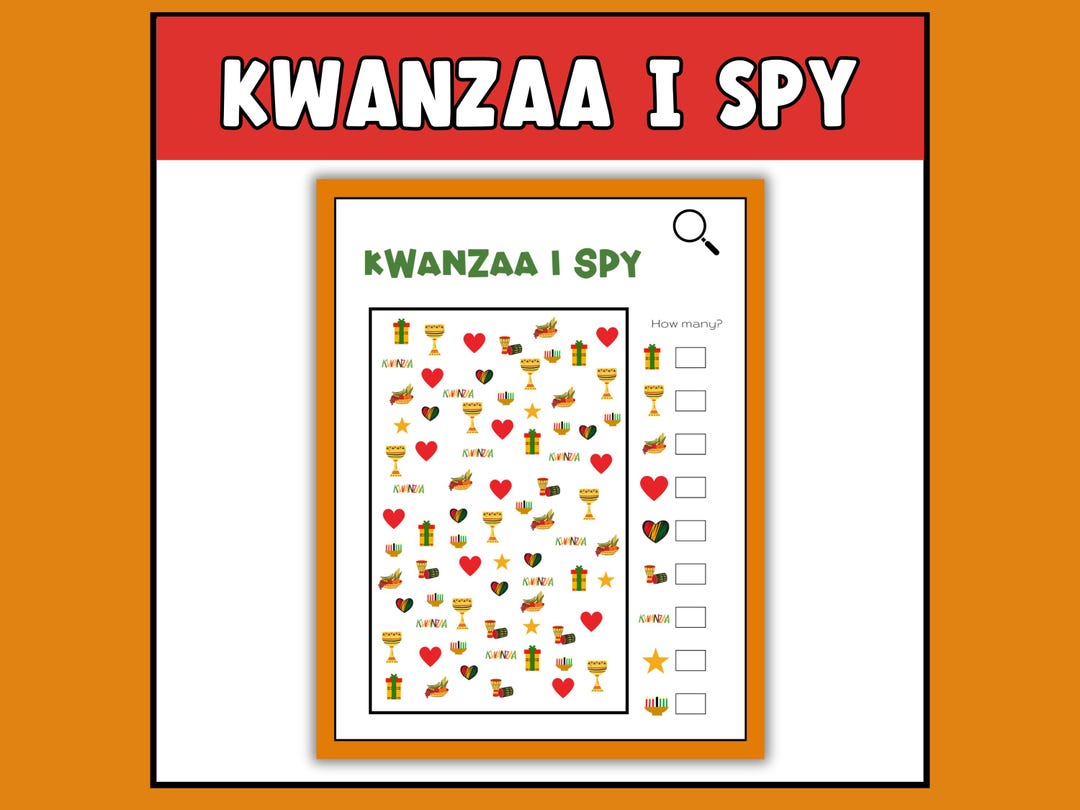 Kwanzaa I Spy Game | Kwanzaa Seek and Find | Kwanzaa Classroom Game ...