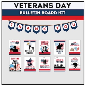 Veterans Day Bulletin Board Kit | Classroom Decorations | Patriotic ...