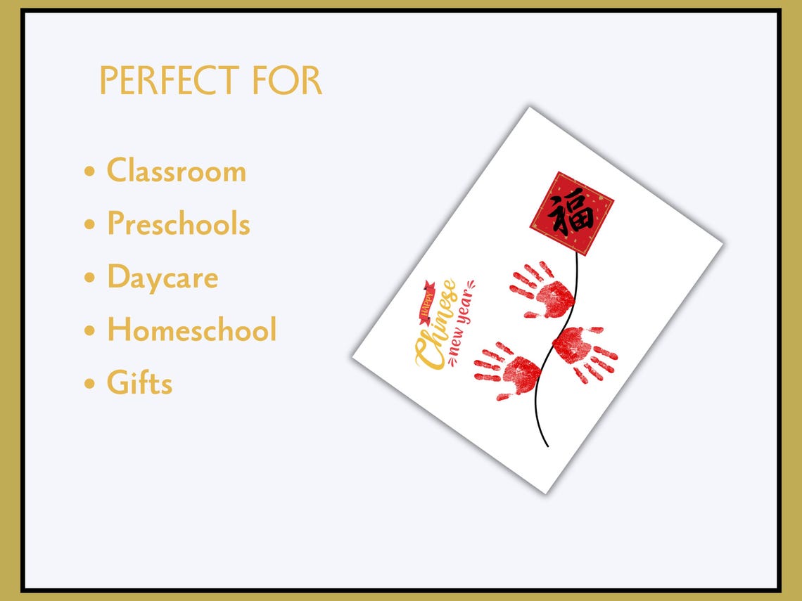Lunar New Year Handprint Art for Kids | Handprint Craft | Year of the ...