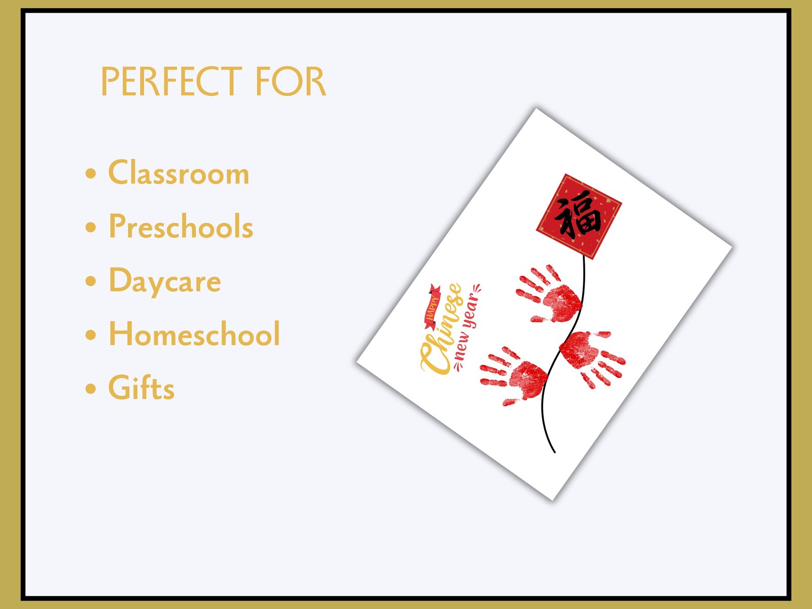 Lunar New Year Handprint Art for Kids | Handprint Craft | Year of the ...