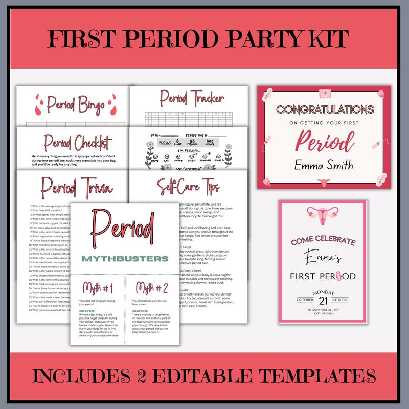 First Period Kit - Etsy