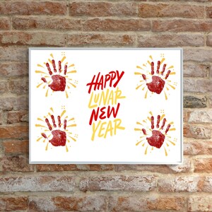 Lunar New Year Handprint Art for Kids | Handprint Craft | Year of the ...