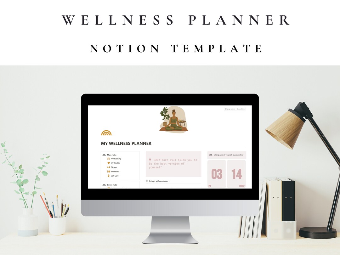 Notion Wellness Planner Template | Digital Wellness Planner | Notion ...