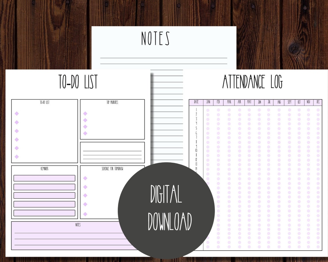 Printable Unschooling Planner Homeschool Log Homeschool | Etsy
