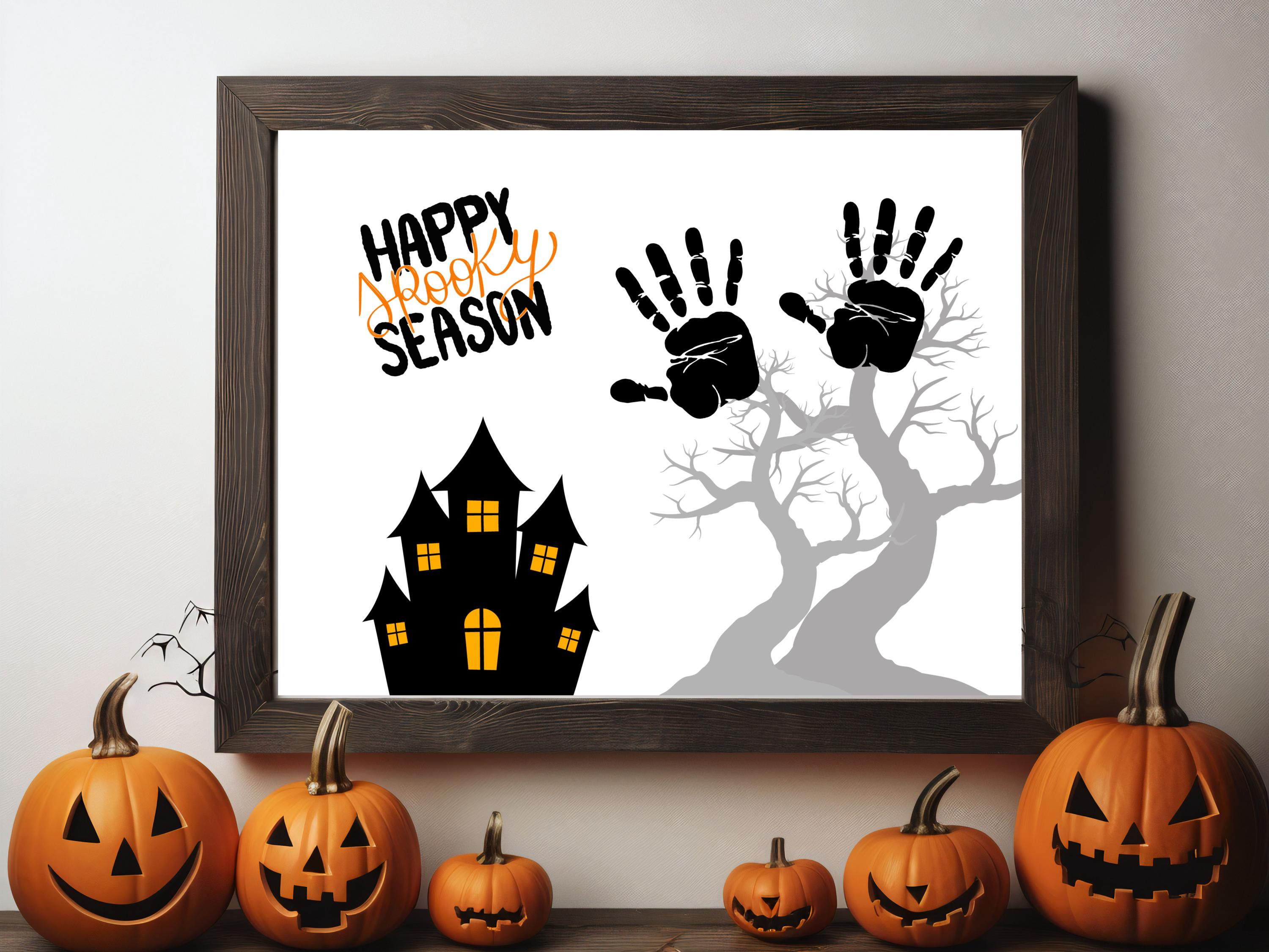 Spooky Season Handprint Craft | Halloween Handprint Art | Pre K ...