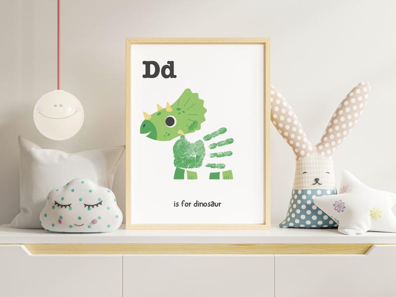 Alphabet Handprint Art Craft Bundle | Handprint Alphabet Book Template ...